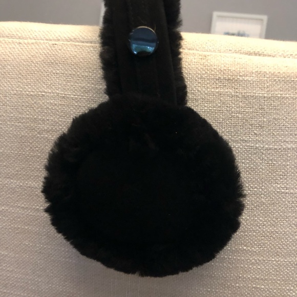 UGG | Accessories | Ugg Black Shearling Ear Muffs | Poshmark